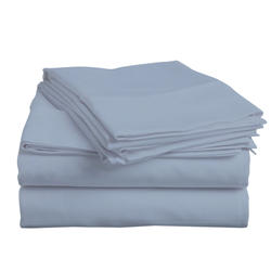 Hotel & Home Light Blue Microfiber Sheet Set - Full at Menards®