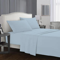 Hotel & Home Light Blue Microfiber Sheet Set - Twin at Menards®
