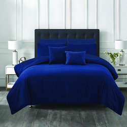 DreamCraft™ Solid Navy 9Pc Bed In A Bag - California King at Menards®
