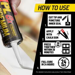 Loctite® PL Premium® Fast Grab 8X Construction Adhesive - 10 oz. at ...