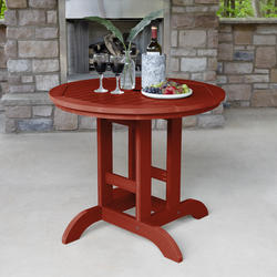 Highwood® 36" Round Dining Table in Rustic Red at Menards®