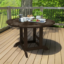 Highwood® 48" Round Dining Table in Weathered Acorn at Menards®