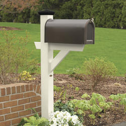 Highwood® All-Weather Mailbox Post in Whitewash at Menards®