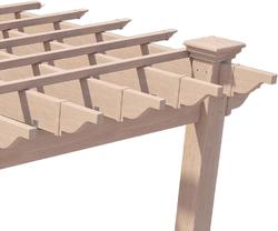 6'6" x 6'6" Lakewood Woodgrain Pergola Kit at Menards®