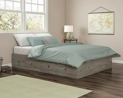 Sauder Queen Storage Platform Bed - Mystic Oak at Menards®