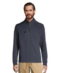 Aspire Men's Navy Micro-Stripe Brushback Fleece Jacket - 2XL at Menards®