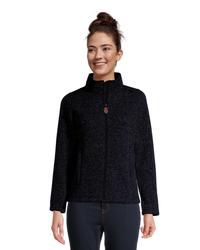Inspire Women's Navy Heather Bonded Sweater Fleece Jacket - Large at ...