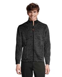 Inspire Men's Carbon Heather Bonded Sweater Fleece Jacket - Medium at ...