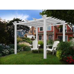 7' 6" x 7' 6" Cardiff White Pergola Kit at Menards®