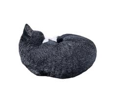 10-1/2" Resin Sleeping Tuxedo Cat Garden Statue at Menards®