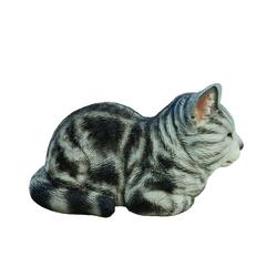 7-1/2" Resin Small Sleeping Tabby Cat Garden Statue at Menards®