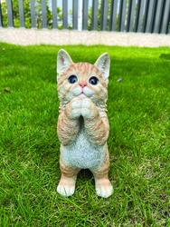 9" Resin Standing Orange Cat Garden Statue at Menards®