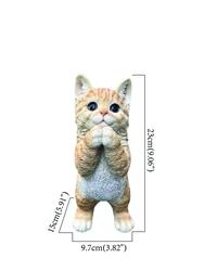 9" Resin Standing Orange Cat Garden Statue at Menards®