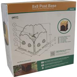 OZCO™ Laredo Sunset 8" x 8" Decorative Post Base at Menards®