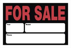 Hillman™ 8" x 12" For Sale Auto Sign at Menards®