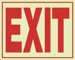 Hillman™ 8" x 10" Glow In The Dark Fire Exit Sign at Menards®