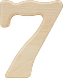 Hillman™ 6-1/2" Pine Wood Address Number 7 at Menards®