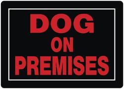 Hillman™ 10" x 14" Dog On Premises Sign at Menards®