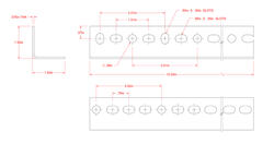 SteelWorks 1-1/2" x 1-1/2" x 12" Slotted Steel Angle - 14 Gauge at Menards®