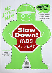 Hillman® 19" x 24" Slow Down Safety Man Sign at Menards®