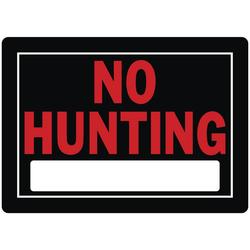 10x14 Aluminum No Hunting Sign - Red/Black at Menards®