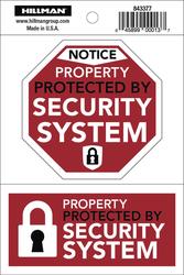 Hillman® 4" x 6" Protected by Security System Sign at Menards®