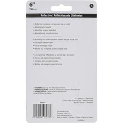 Hillman™ 6" Plastic Reflective House Number 6 at Menards®