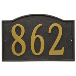 Hillman Distinctions Bronze Arched Address Plaque, 7.25x11 at Menards®