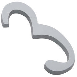 Hillman™ 4.75" Distinctions Silver Adhesive House Number 3 at Menards®