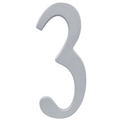 Hillman™ 4.75" Distinctions Silver Adhesive House Number 3 at Menards®