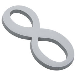 Hillman™ 4.75" Distinctions Silver Adhesive House Number 8 at Menards®