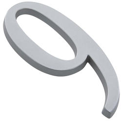 Hillman™ 4.75" Distinctions Silver Adhesive House Number 9 at Menards®