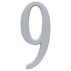 Hillman™ 4.75" Distinctions Silver Adhesive House Number 9 at Menards®