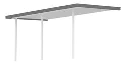 Americana 8' 4" W x 7' Projection x 8' H White/Grey Sierra Attached ...