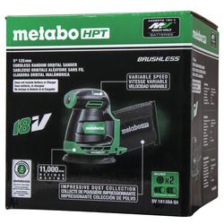 Metabo HPT® 18-Volt Cordless Brushless Random Orbit Sander - Tool Only ...