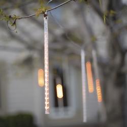 Pumpkin Hollow® 8-Light LED Orange Meteor Light Set at Menards®