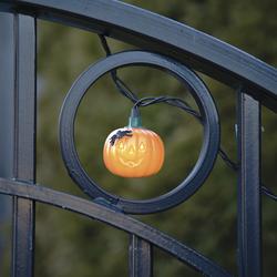 Pumpkin Hollow™ 10-Light LED Jack-O'-Lantern Novelty Halloween Light ...