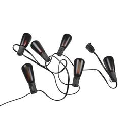 Pumpkin Hollow™ 10-Light Black Flicker Flame ST40 Halloween String ...