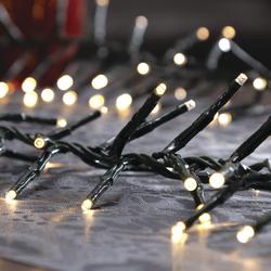 Enchanted Forest® LED 1,500-Light Warm White Cluster Christmas Rice ...