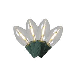 Enchanted Forest® LED Vintage Warm White Transparent C9 Replacement Bulbs - 4 Pack at Menards®