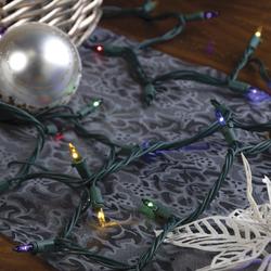 Enchanted Forest® LED Vintage 105-Light Multicolor Multifunction Mini Christmas String Light Set ...