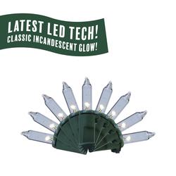 Enchanted Forest® LED Vintage 210-Light Pure White Mini Christmas ...