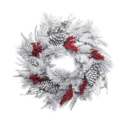 Enchanted Forest® 24" Snowy Berry Artificial Wreath at Menards®