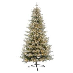 Enchanted Forest® 7-1/2' Prelit Snowy Casselton Fir Artificial ...