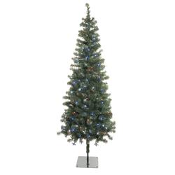 Brilliant 6-1/2' Prelit Multicolor Programmable Outdoor Artificial Tree ...