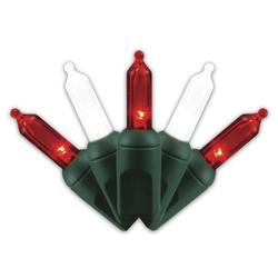 Enchanted Forest® LED 100-Light Red/Cool White Mini Premium Christmas ...