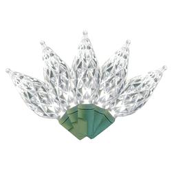 Enchanted Forest® LED 100-Light Pure White Diamond Cut C6 Premium ...