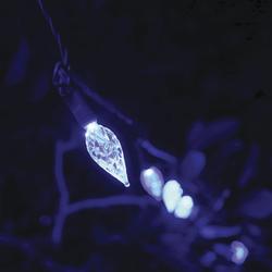 Enchanted Forest® LED 100-Light Blue Diamond Cut C6 Premium Christmas ...