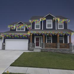 Enchanted Forest® 5.6' Multicolor 100-Light Mini Premium Christmas ...