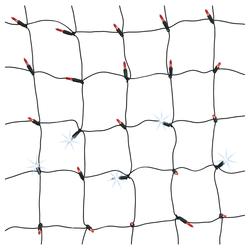 Enchanted Forest® 4'x4' Red 100-Light Mini Premium Christmas Net Light ...